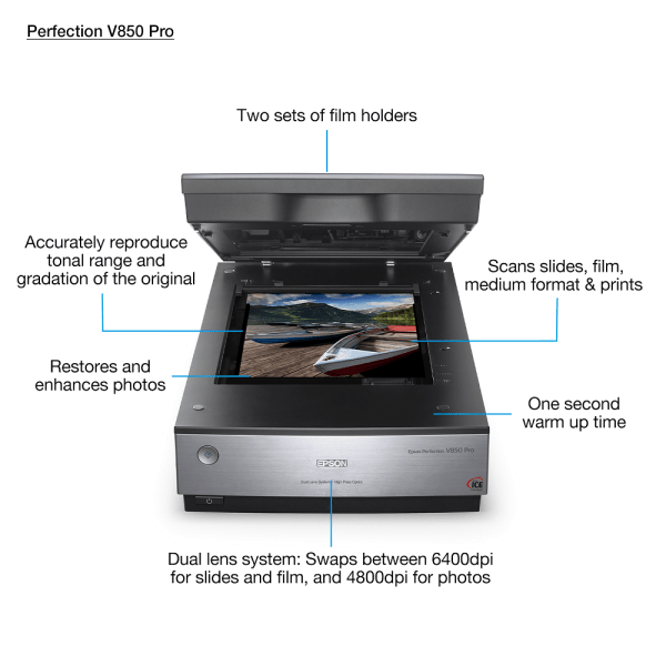 EPSON Perfection V850 Pro. Escáner portátil profesional. Seteico